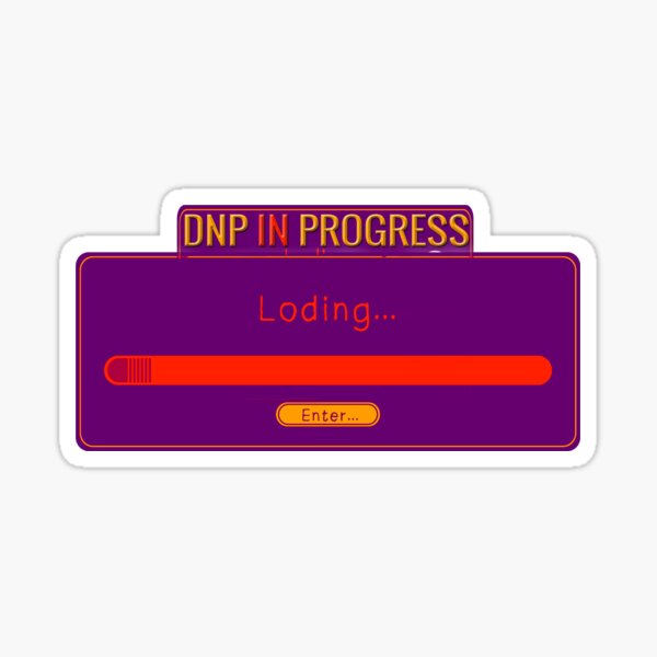 "Dnp in progress color" Sticker for Sale by EasyWearr | Redbubble