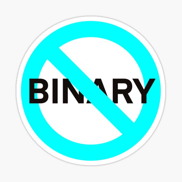 "NON BINARY ICON" Sticker for Sale by IBD-HOUS | Redbubble