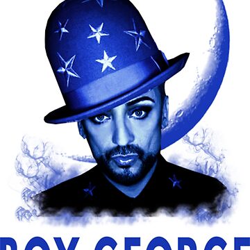 "Singer Boy George-blue " Greeting Card for Sale by DilofeOmatic ...
