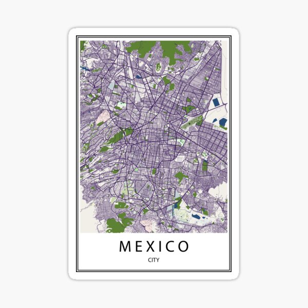 Pegatina «Mapa de mexico» de PostersProf1 | Redbubble