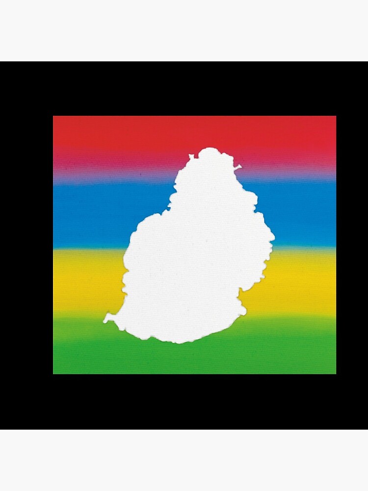"Map of mauritius flag colors" Pin for Sale by Lart-de-kavi | Redbubble