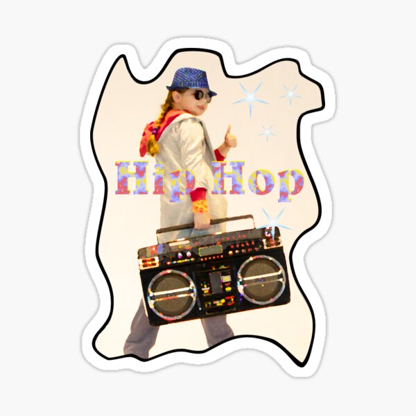 "Hip hop girl" Sticker for Sale by ART-SUNRISE | Redbubble