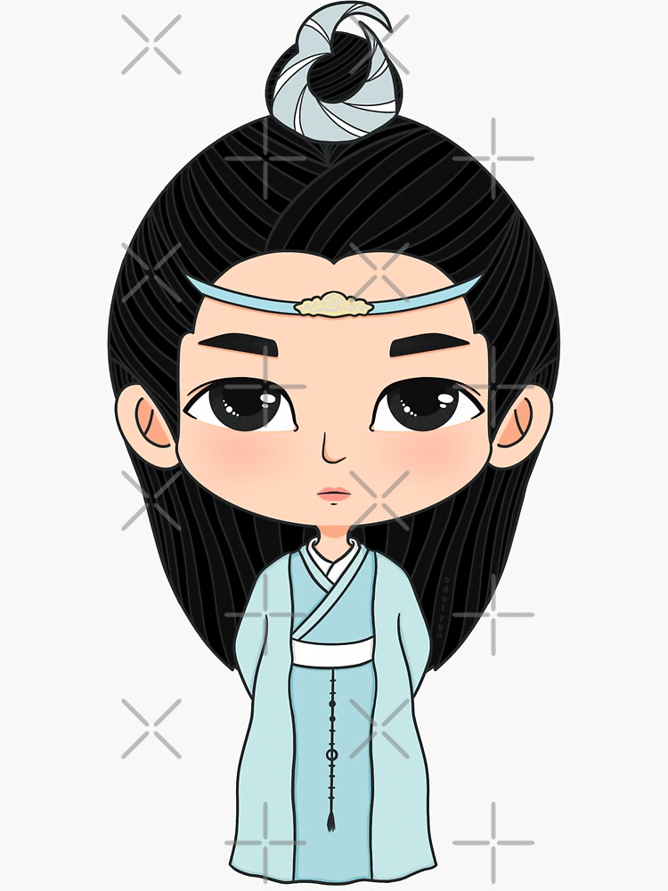 "Lan zhan chibi" Sticker for Sale by odotygn | Redbubble
