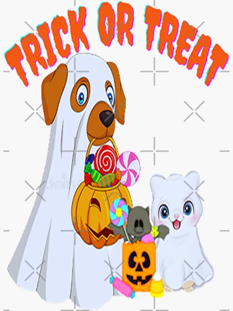 "Trick or Treat Kawaii Animal Ghost Design,Kawaii Animal Ghost, Kawaii ...
