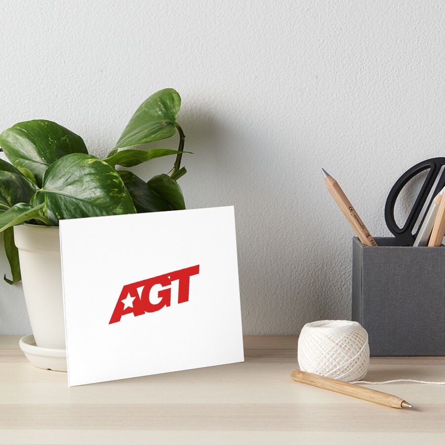 "AGT STICKER " Art Board Print for Sale by therealhannah3 | Redbubble