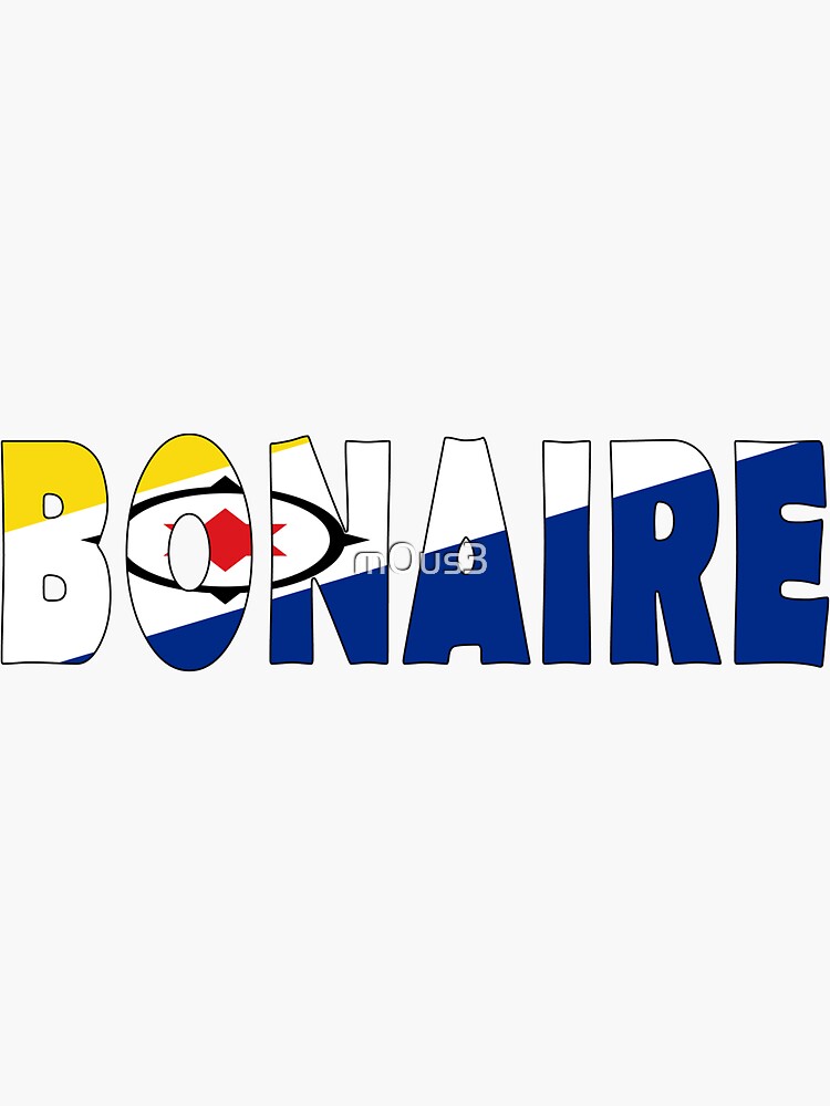 "Bonaire" Sticker by m0us3 | Redbubble