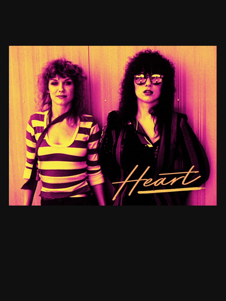 "Heart band 80s aesthetic " T-shirt for Sale by AlvinaDare | Redbubble ...