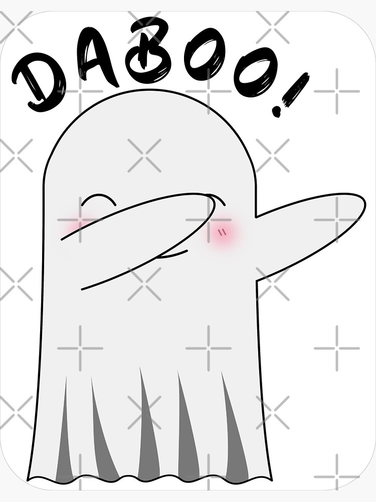 "Cute Ghost Dab Boo!" Sticker for Sale by Girik-Graphix | Redbubble