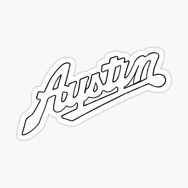 "Austin vintage car logo" Sticker for Sale by soitwouldseem | Redbubble