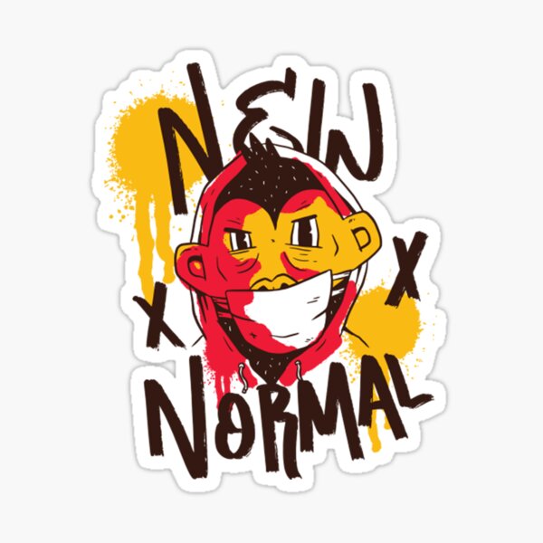 "New Normal " Sticker for Sale by Nhoanh98 | Redbubble