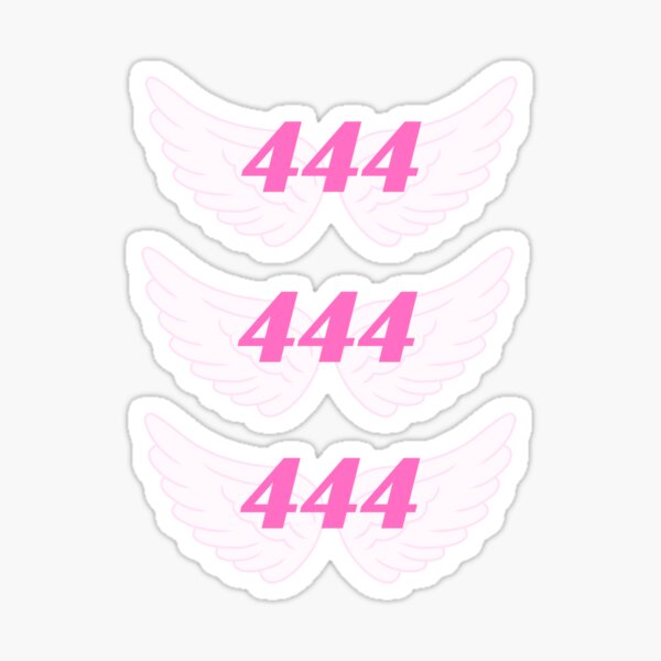 "444 Angel Number sticker pack" Sticker for Sale by bunnyrocks | Redbubble
