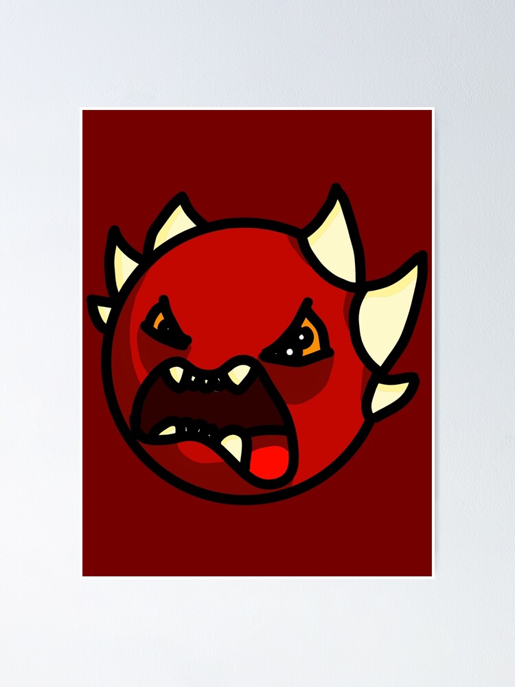 "Geometry Dash Extreme Demon" Poster for Sale by nuclearpowerArt ...