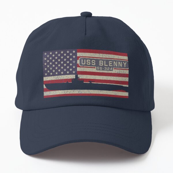 "USS Blenny SS-324 WW2 Balao class submarine Vintage USA American Flag ...