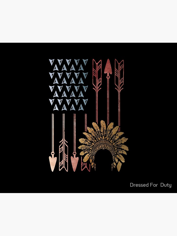 "Funny Native American Flag USA Tribe Patriotic" Poster for Sale by ...