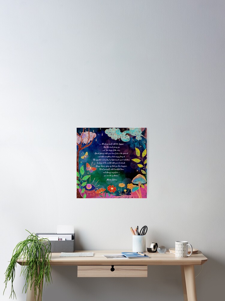"Poem Of María Sabina 2" Poster by Olivia Bürki | Redbubble