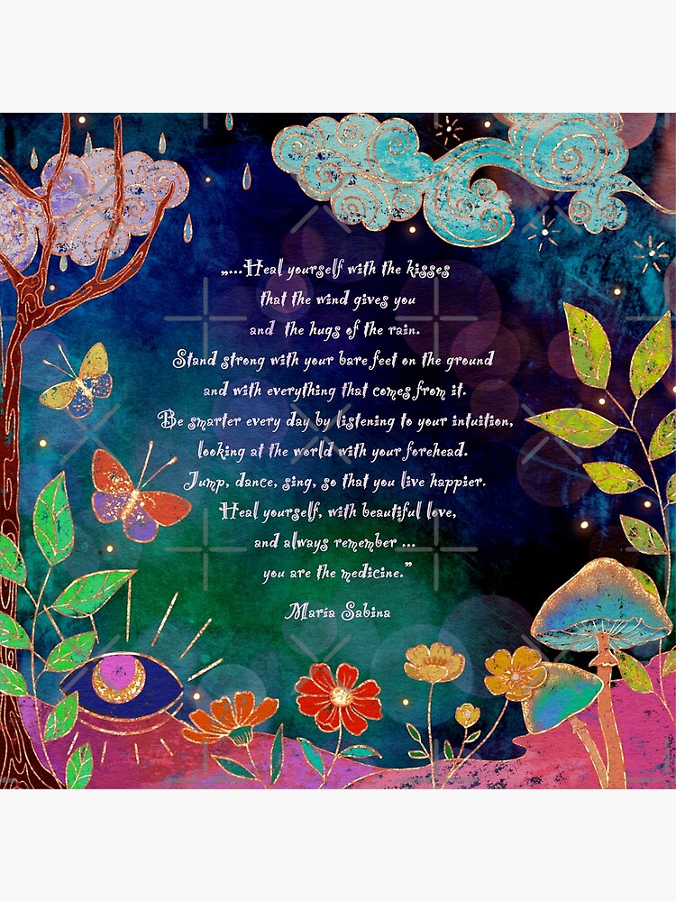 "Poem Of María Sabina 2" Poster by Olivia Bürki | Redbubble