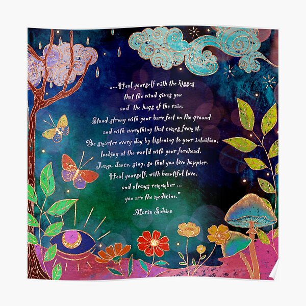 "Poem Of María Sabina 2" Poster by Olivia Bürki | Redbubble