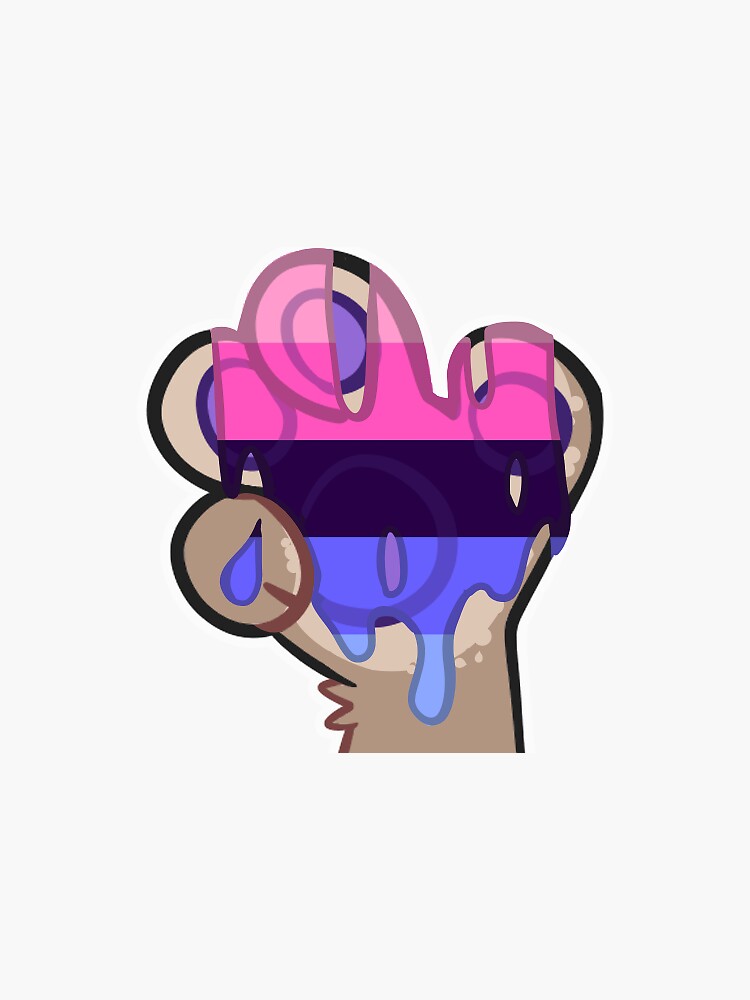 Pegatina «bandera Omnisexual Furry Pride Paw De Imtrippingdude Redbubble