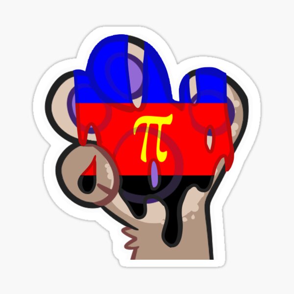 "Furry Pride Paw Polyamorous Flag" Sticker for Sale by ImTrippingDude ...