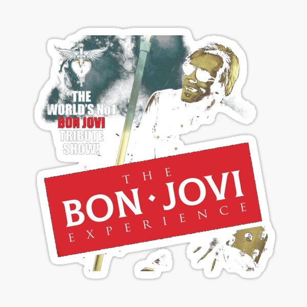 "the bon world of jovi" Sticker for Sale by maraanzal | Redbubble