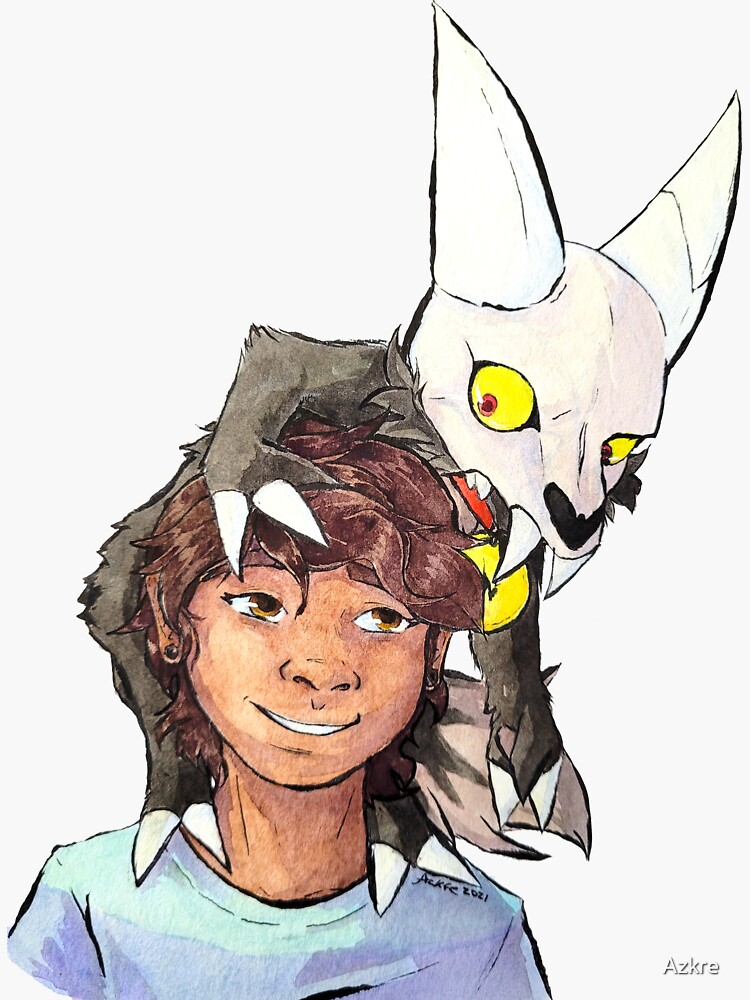 "Always trust a shoulder demon" Sticker for Sale by Azkre | Redbubble