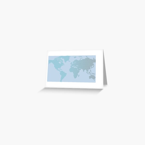 "DIGITAL WORLD MAP" Greeting Card for Sale by Whisperingwells | Redbubble