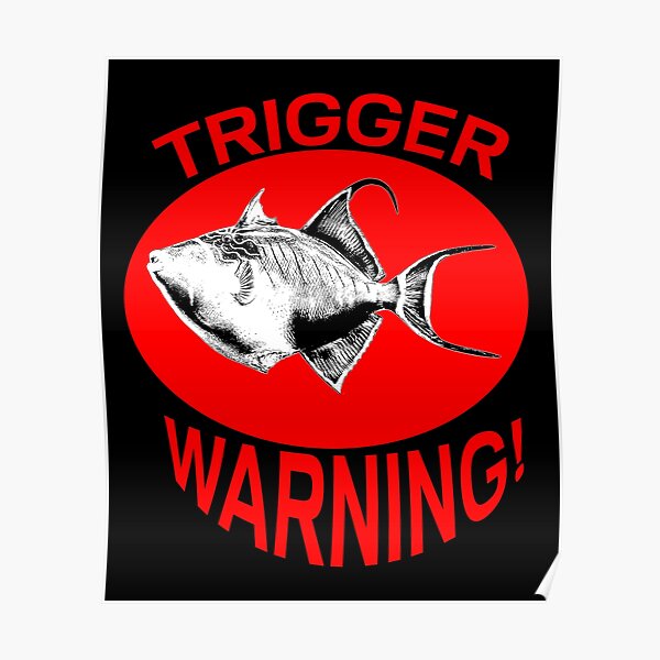 "Funny scuba divers design of a triggerfish " Poster for Sale by ...