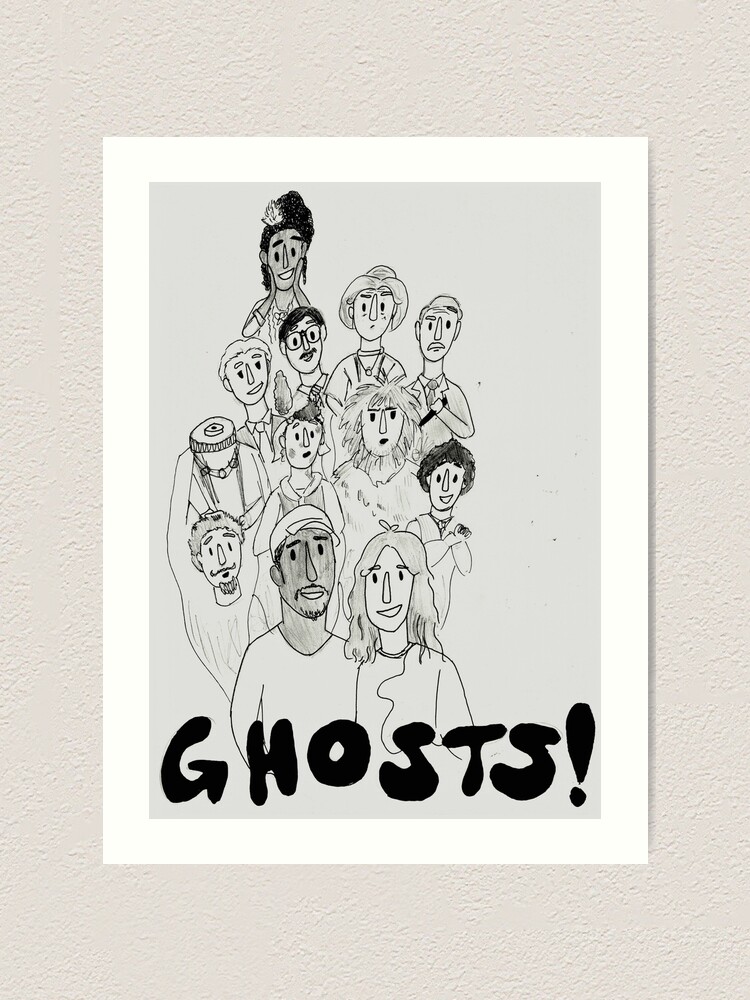 "BBC Ghosts Line Drawing" Art Print for Sale by charlottiser | Redbubble