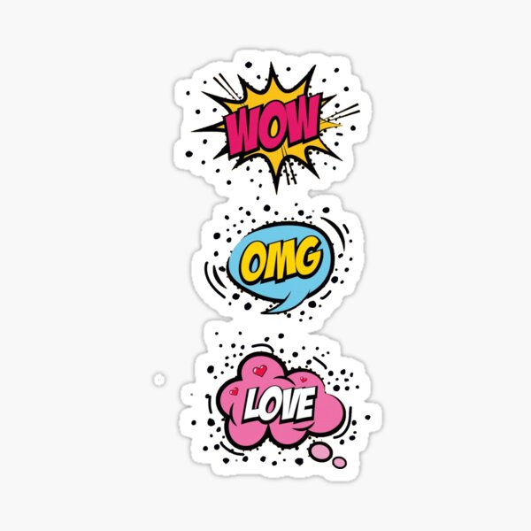 "Comic Art" Sticker for Sale by DigitalArtMK | Redbubble