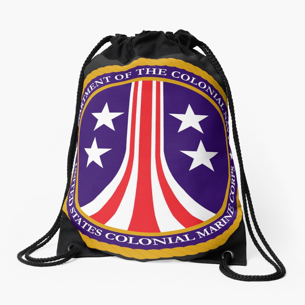 "Colonial Marines emblem (full size)" Drawstring Bag for Sale by ...