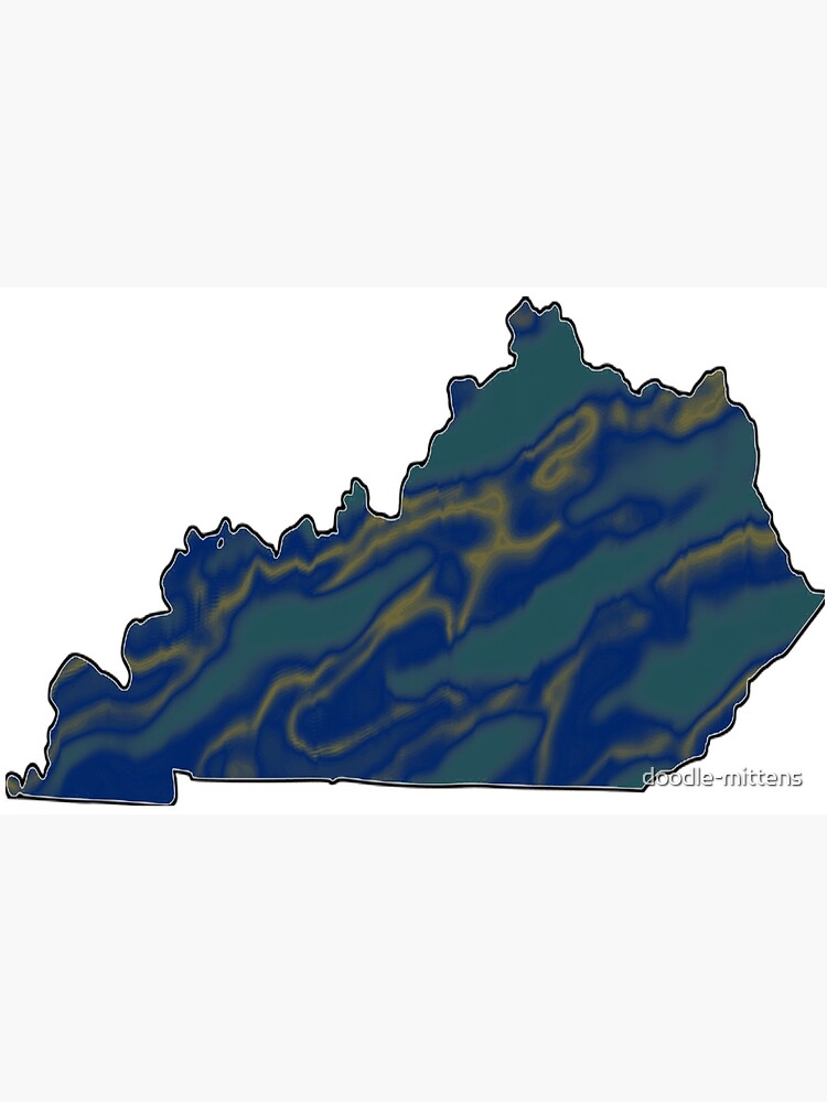 "Abstract Kentucky State" Poster by doodle-mittens | Redbubble