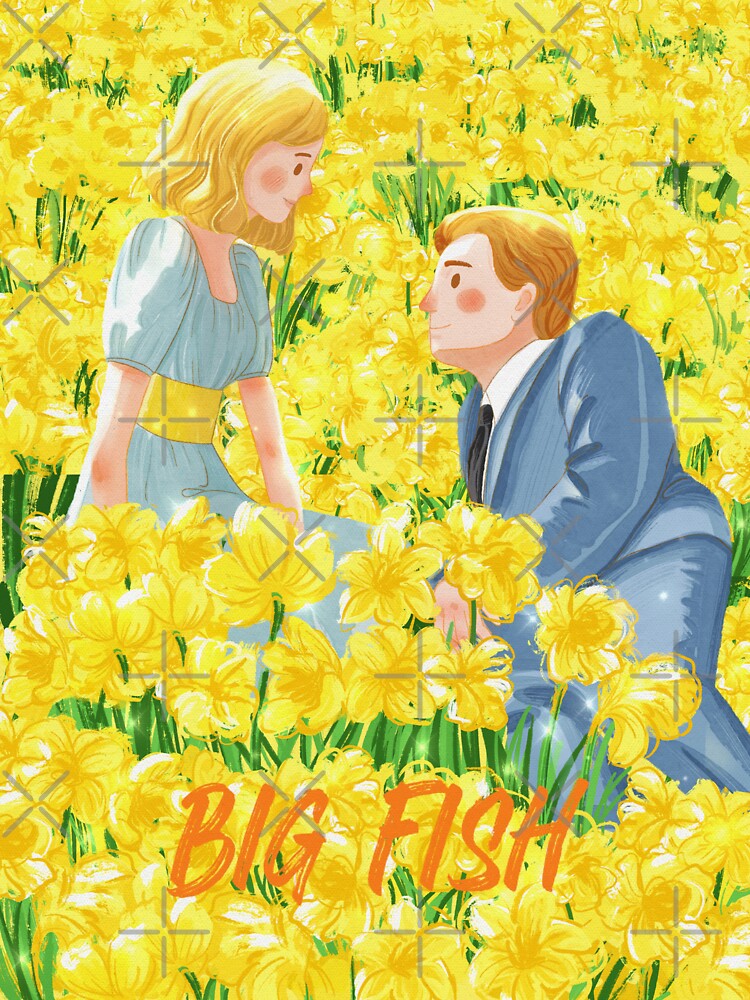 "big fish movie illustration " Sticker by dorisnoemi | Redbubble