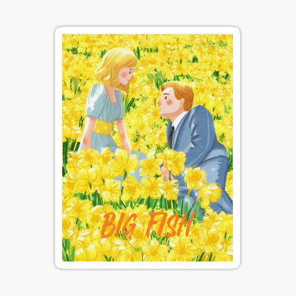 "big fish movie illustration " Sticker by dorisnoemi | Redbubble