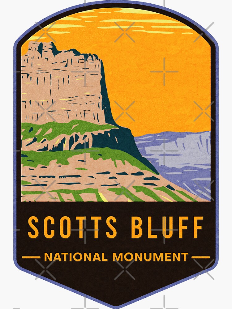 "Scotts Bluff National Monument" Sticker for Sale by JordanHolmes ...