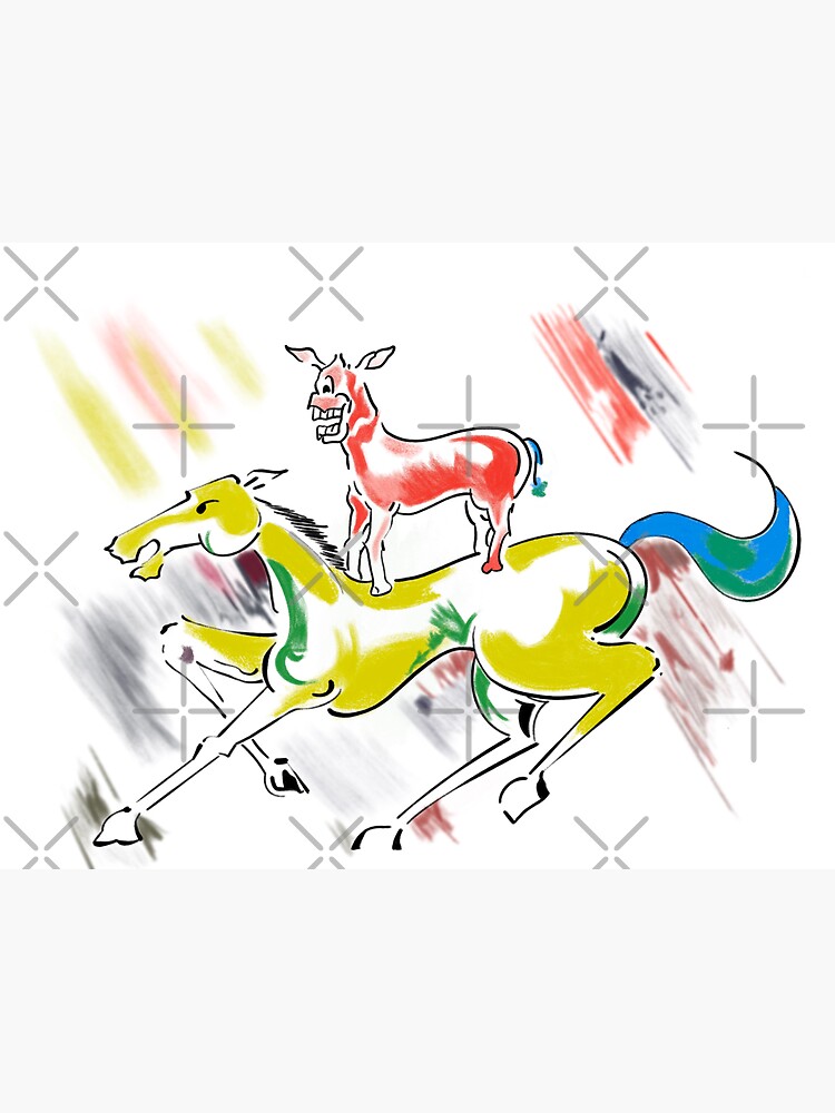 "Majnu Bhai Painting " Sticker for Sale by hennahsheikh | Redbubble