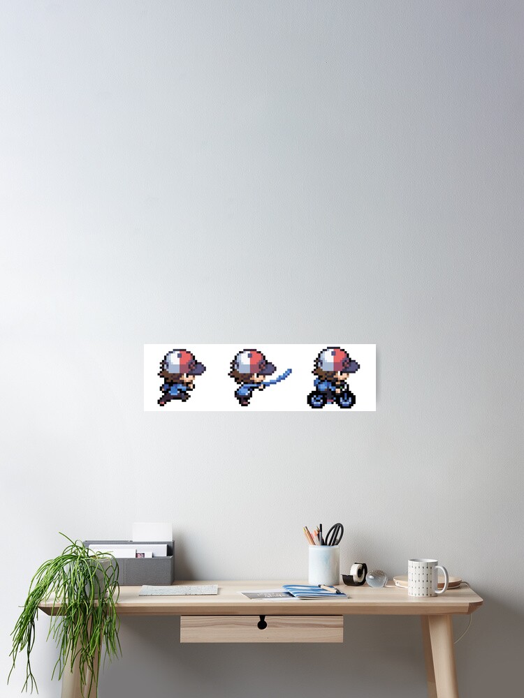 "Black and White Protagonist Hilbert 3 Sprites" Poster for Sale by ...