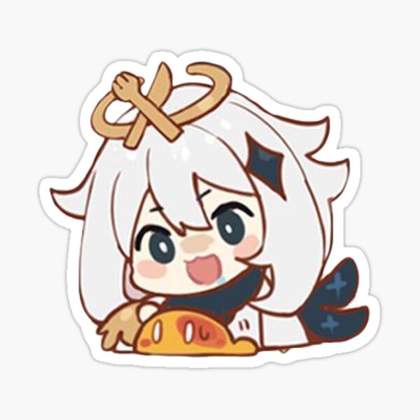 "Paimon Eating" Sticker for Sale by amburnes99 | Redbubble