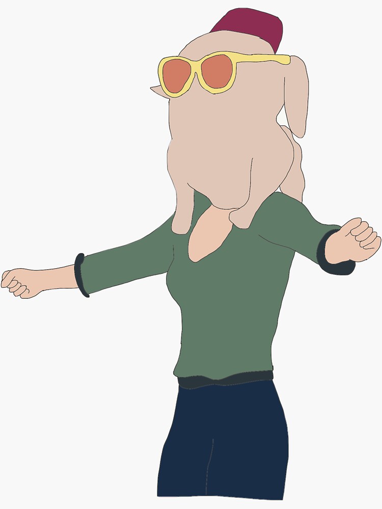 "monica dancing" Sticker for Sale by katinadelgado | Redbubble