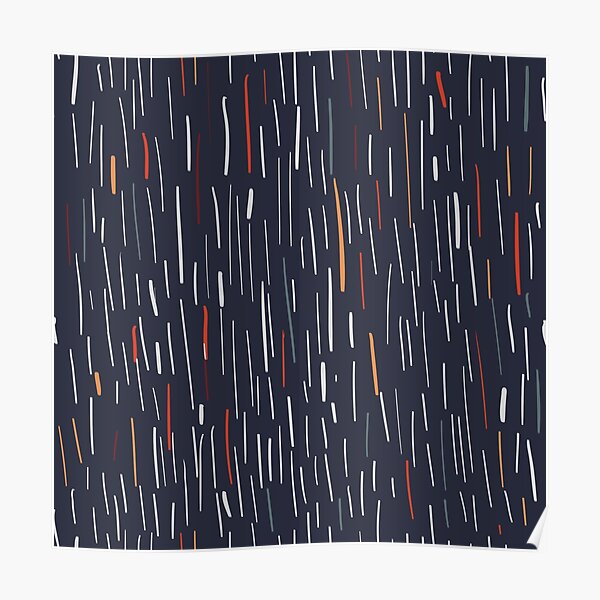 "colorful dashes" Poster for Sale by OlgaLashko | Redbubble