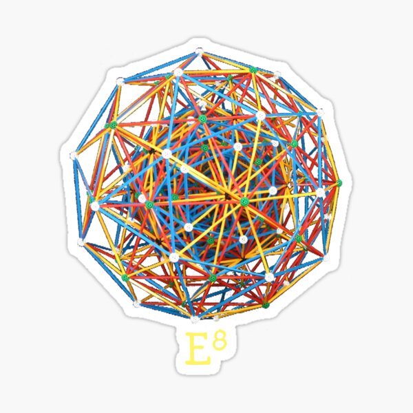 "E8 Mathematics Group Thoery Lie Groups" Sticker for Sale by ...