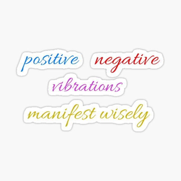 "Vibrations" Sticker for Sale by DeesTee | Redbubble