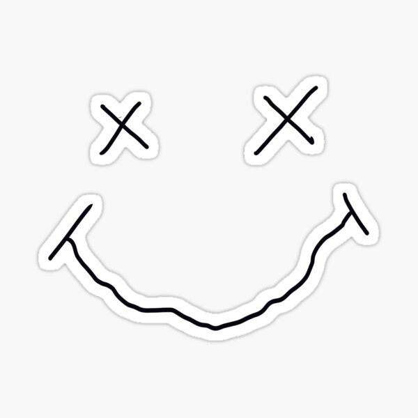 "The X smiley face" Sticker for Sale by TruVibez | Redbubble