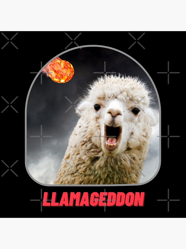 "Llamageddon" Poster by Steph-draws | Redbubble