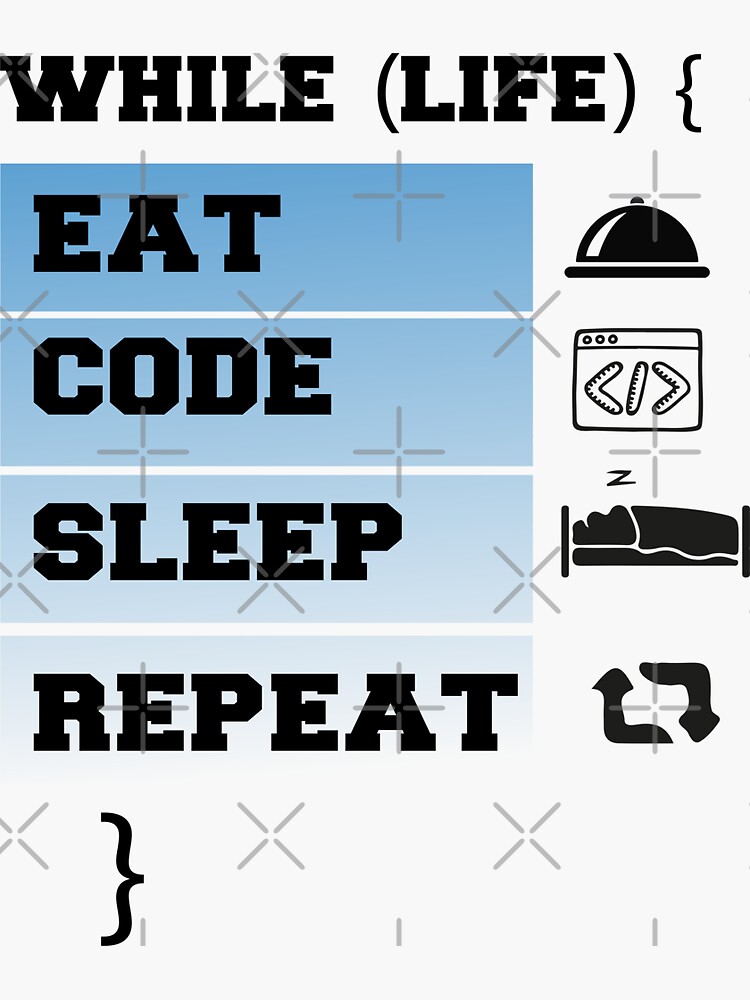 "funny "Eat Sleep Code Repeat" Software Engineer Developer Coding, best gift for your boy, for ...