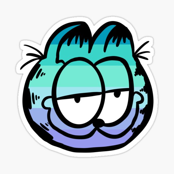 "Neptunic Pride Garfield" Sticker for Sale by peppermintT-E-A | Redbubble