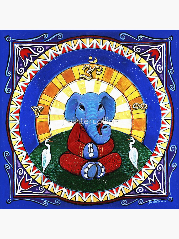 "OHM Elephant" Sticker for Sale by jwintercollins | Redbubble