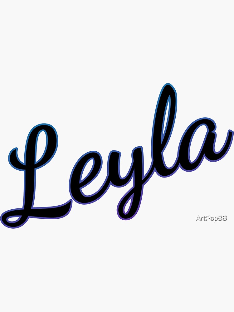 "Leyla" Sticker for Sale by ArtPop88 | Redbubble