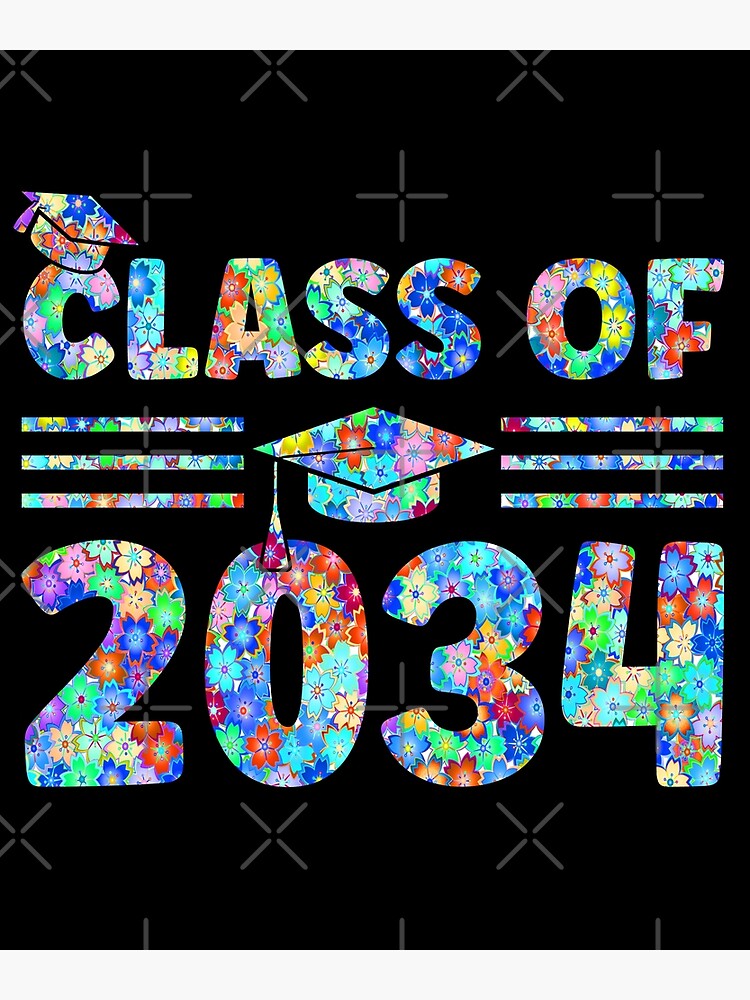 "Kindergarten To Graduation Class Of 2034 " Poster for Sale by ...