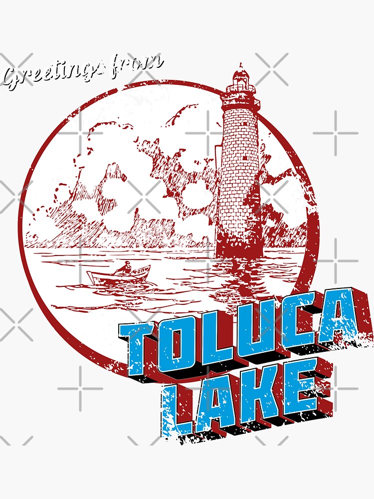 "Toluca Lake" Sticker by LabRatBiatch | Redbubble
