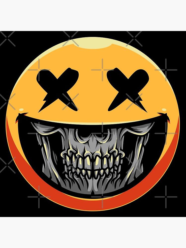 "Skeleton Smiley Face" Poster for Sale by Epicartelysium | Redbubble